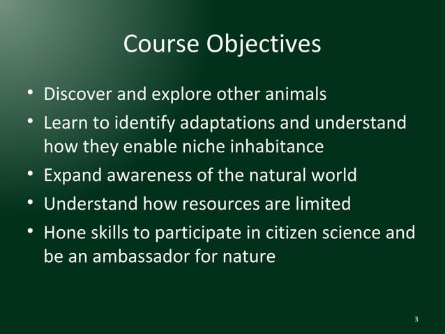 Introduction to Zoology Lecture 1 | PPT