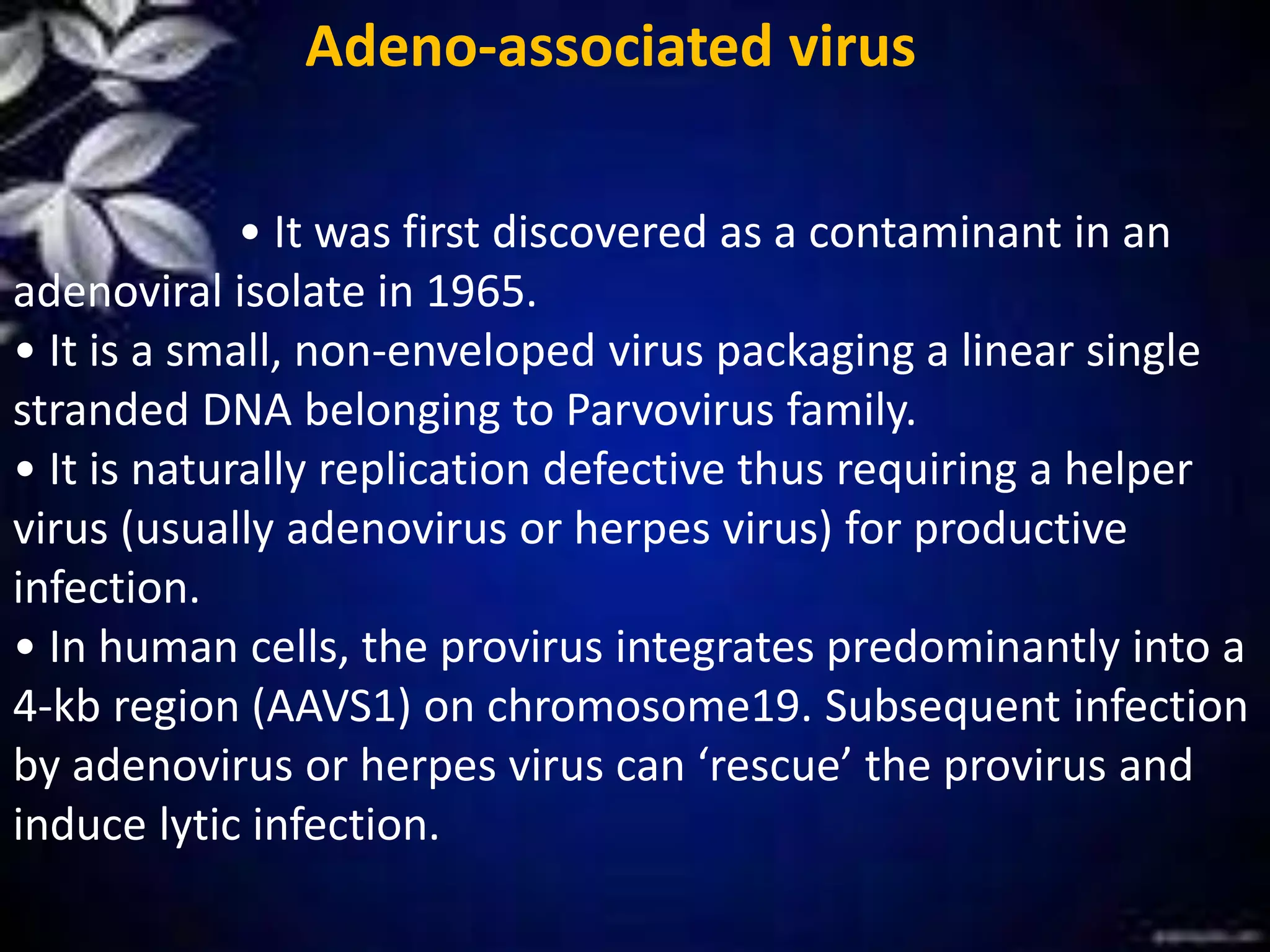 Adeno-associated vector | PPTX