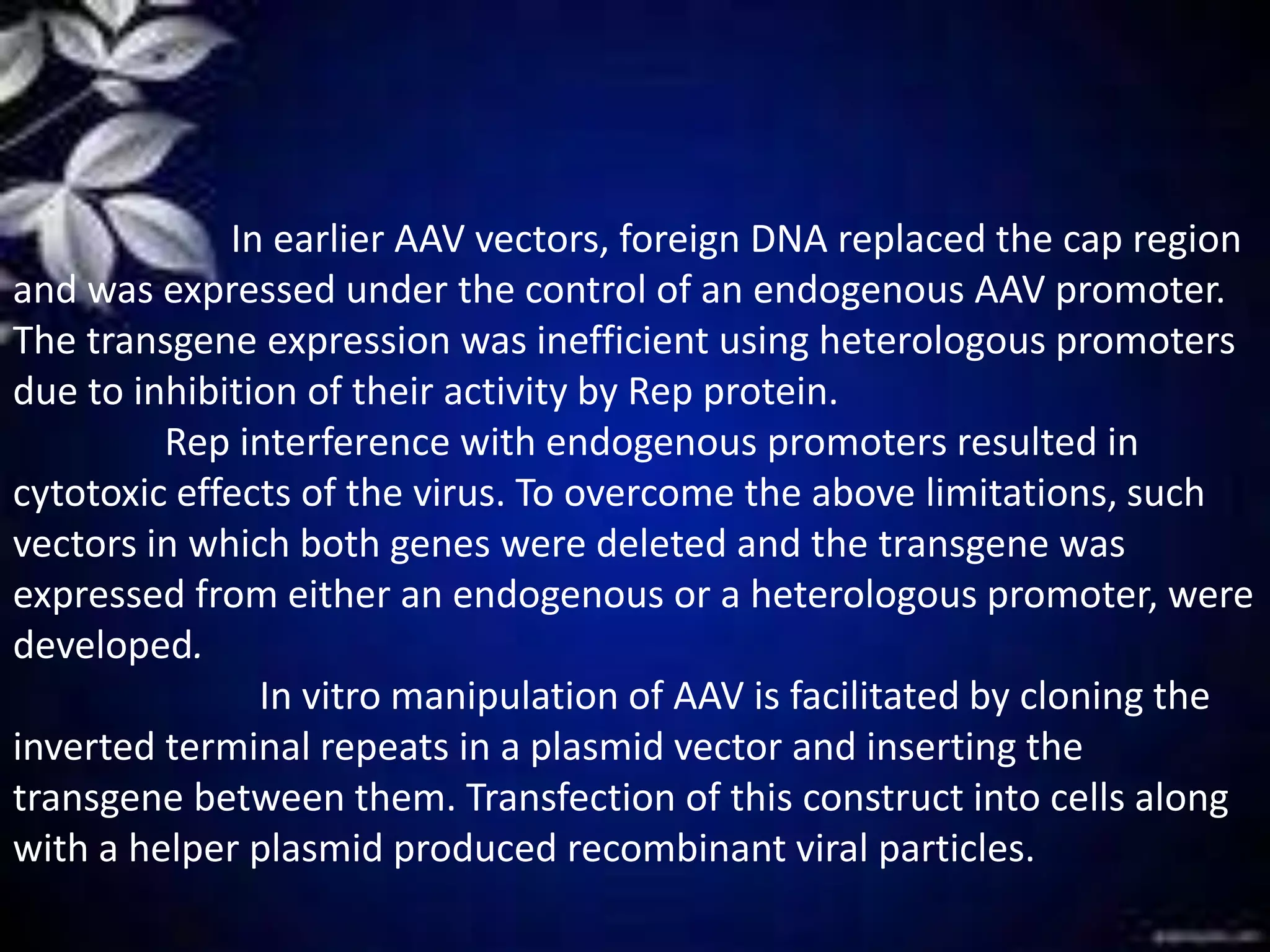 Adeno-associated vector | PPTX