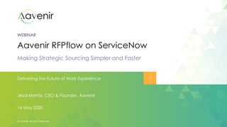 Aavenir webinar - RFPflow - Request for Proposal Management Software ...