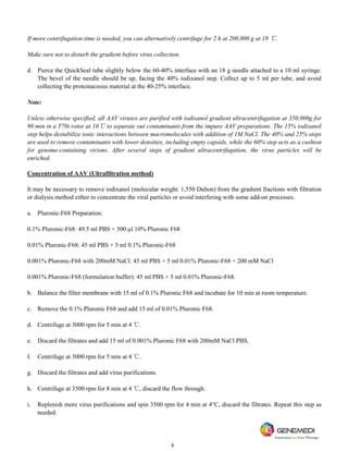 AAV production protocol:packaging,concentration and purification-gene ...