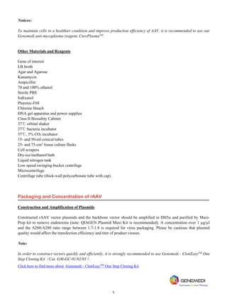 Aav production protocol-packaging_concentration_and_purification-gene ...