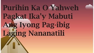 AAWIT SASAYAW praise and worship song for sunday service | PPTX