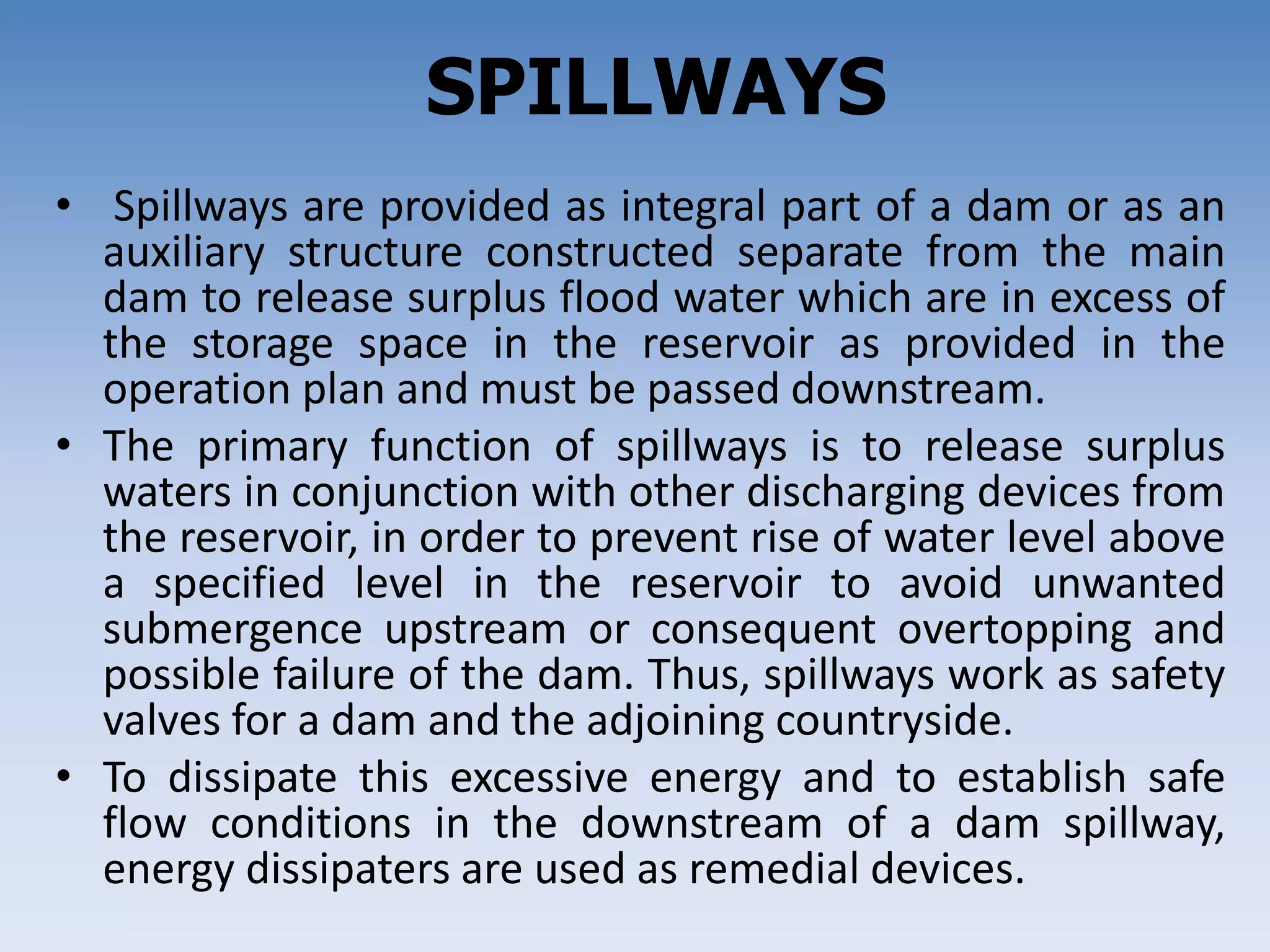 Spillways | PPTX