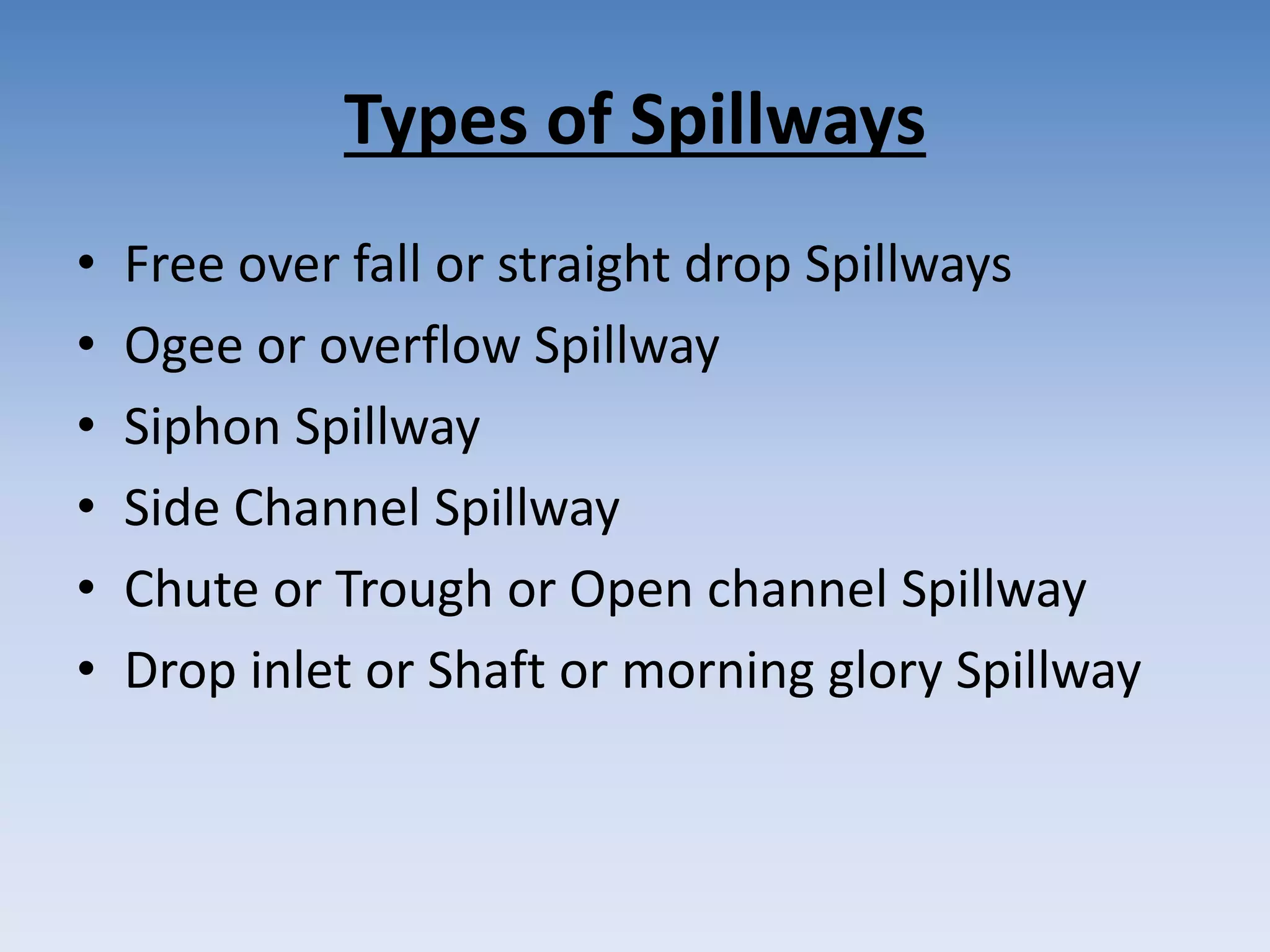 Spillways | PPTX