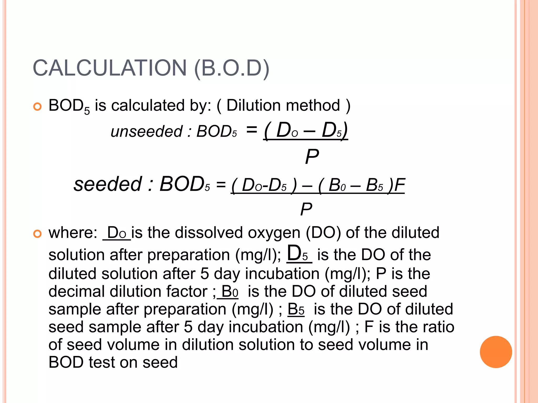 Biochemical oxygen demand (BOD) AND Chemical Oxygen Demand PDF | PPTX