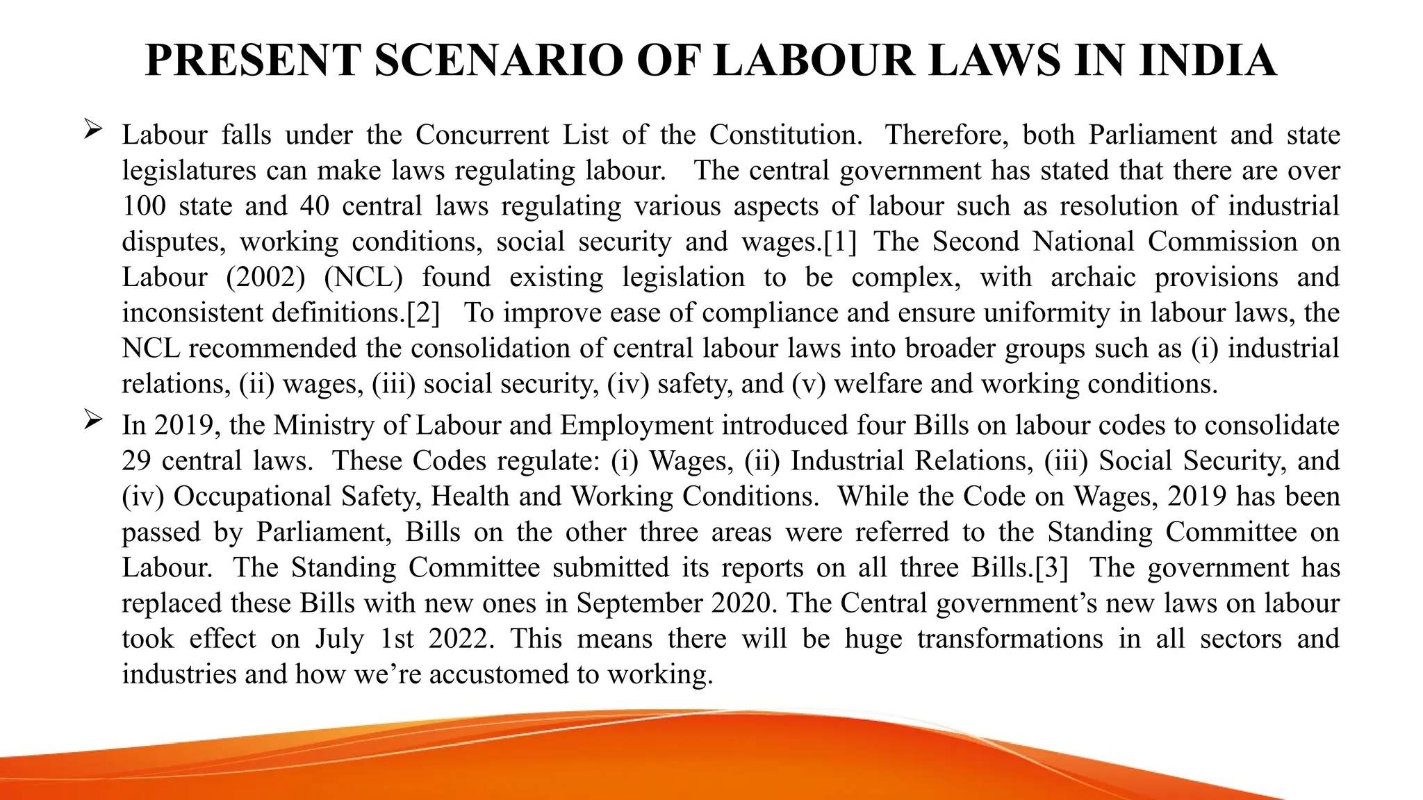 Evolution of Labour Law in India by Aayush Bhardwaj | PPTX