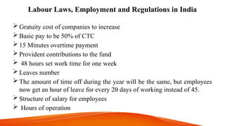 Evolution of Labour Law in India by Aayush Bhardwaj | PPTX