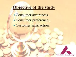 consumer perception about products and services of Axis Bank | PPTX