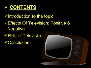 Role of TV in social change | PPT