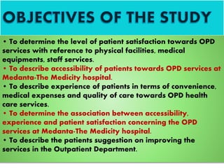 outpatient satisfaction survey | PPTX