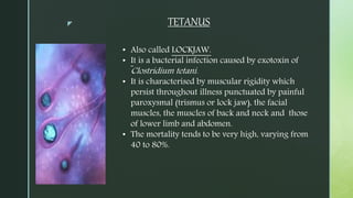 tetanus and trachoma | PPTX