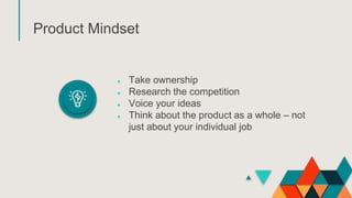 Developing a Product Thinking Mindset (For Software Engineers) - Aayush ...