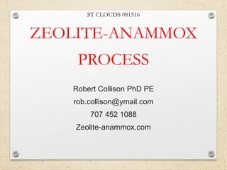 zeolite anammox process st cloud 081516 | PPT