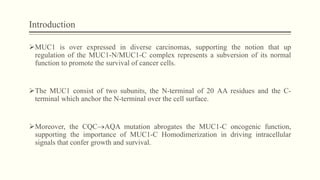 MUC1 domain in cancer | PPTX