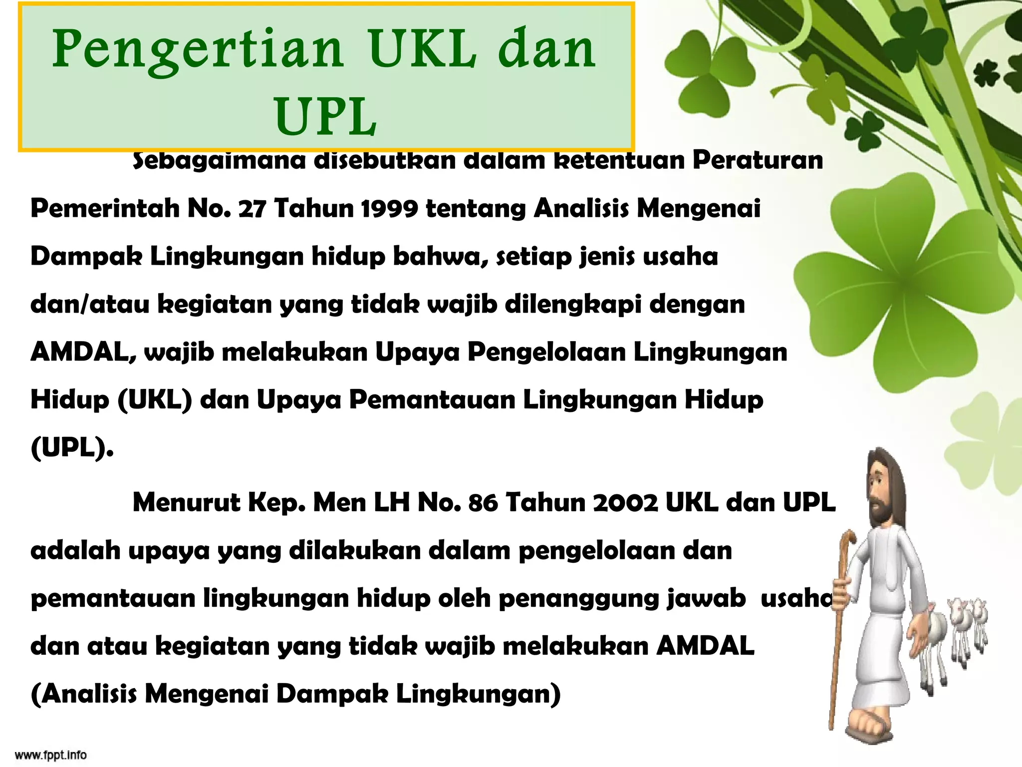 Mengenal UKL dan UPL | PPT