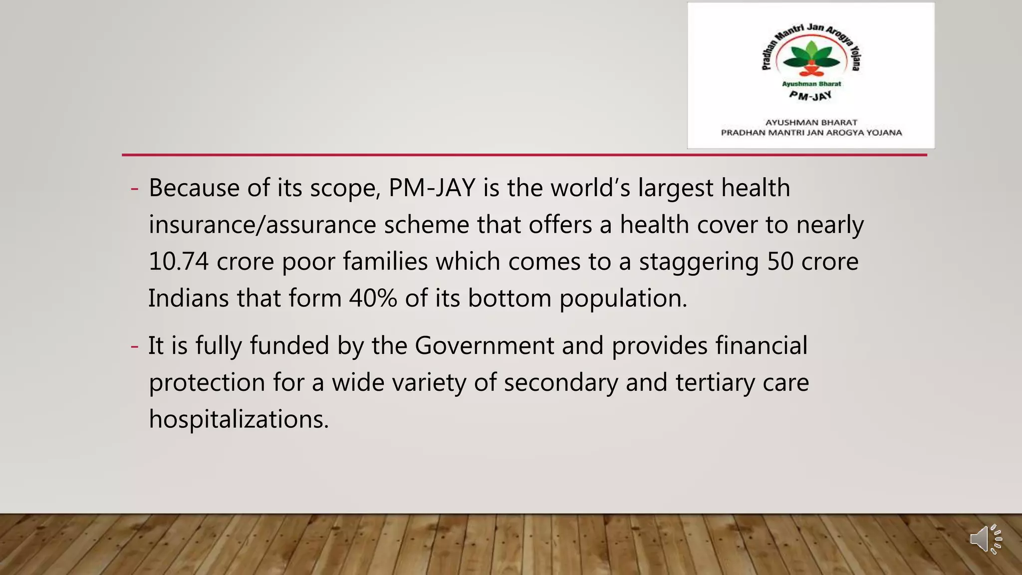 Government Insurance Scheme/ Ayushman Bharat/ PMJAY | PPTX