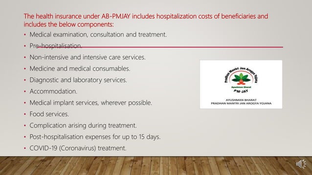 Government Insurance Scheme/ Ayushman Bharat/ PMJAY | PPTX