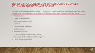 Government Insurance Scheme/ Ayushman Bharat/ PMJAY | PPTX