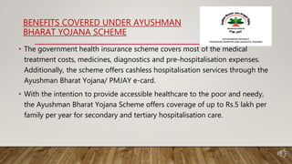 Government Insurance Scheme/ Ayushman Bharat/ PMJAY | PPTX