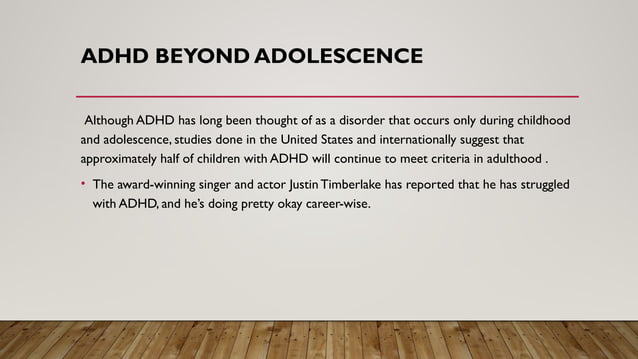 ADHD attention deficit hyperactivity disorder | PPTX
