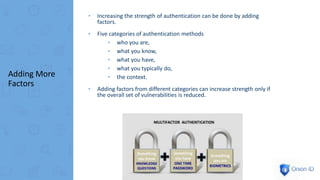 Webinar - Easy multi factor authentication strategies and PCI DSS | PPTX | Internet | Computing