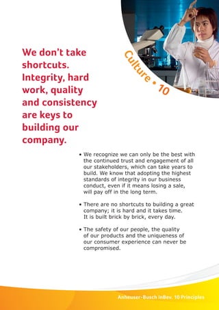 Ab in bev-ten_principles | PDF