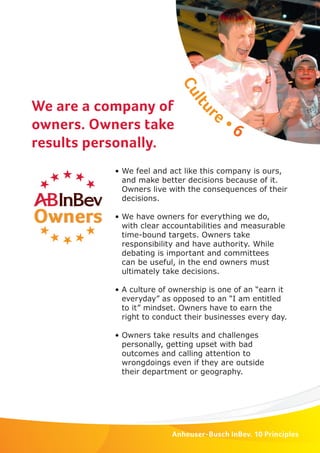 Ab in bev-ten_principles | PDF