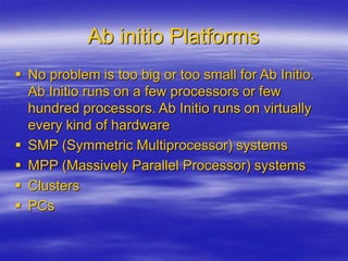 ab-initio-training basics and architecture | PPTX