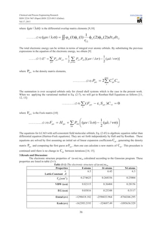Ab initio restricted hartree-fock formalism using for calculations electronic structure of grey ...