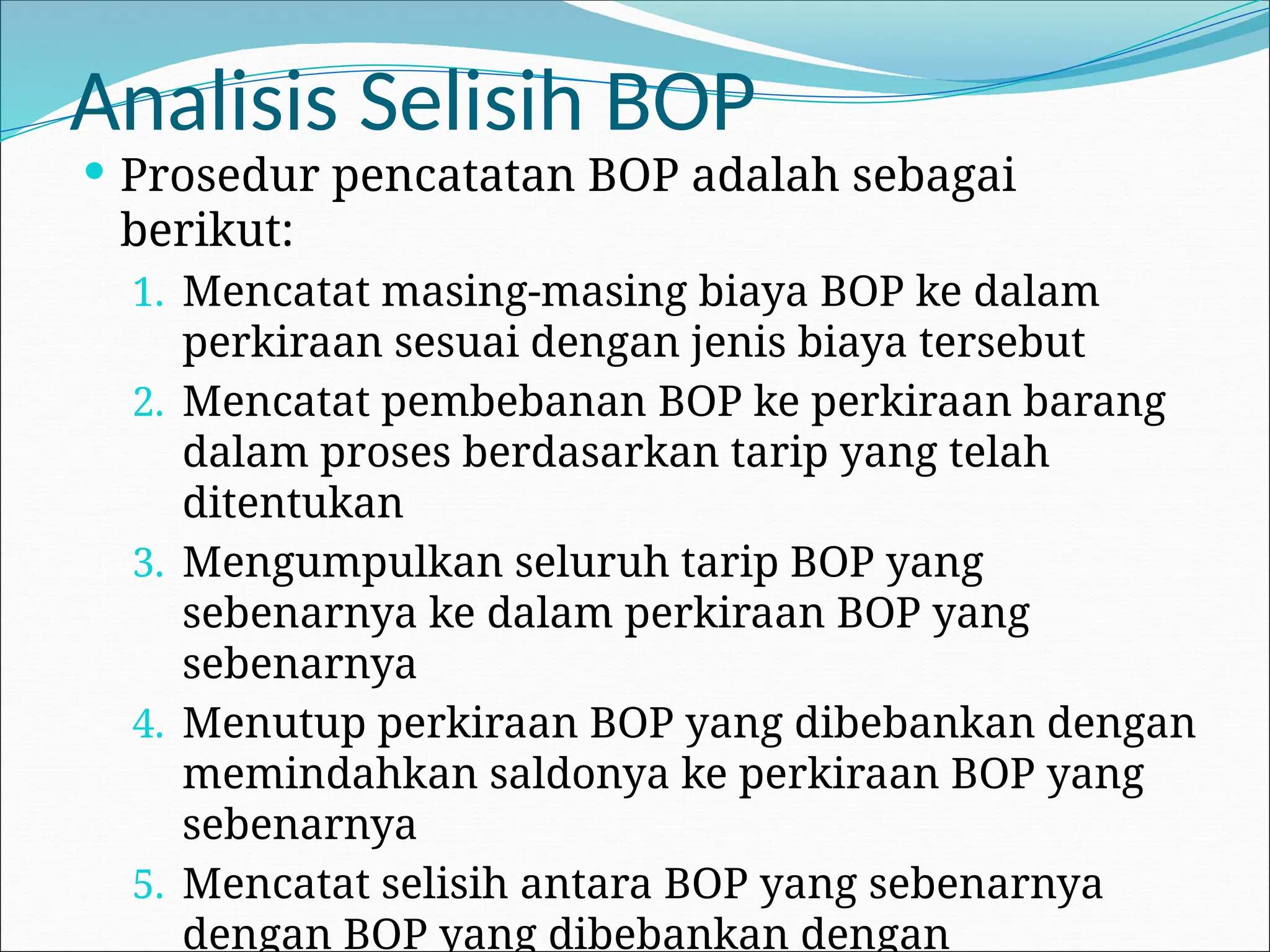 Biaya Overhead Pabrik sebagai unsur biaya produksi | PPTX