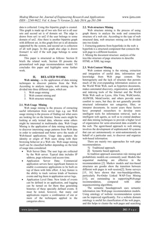 Web Page Recommendation Using Web Mining | PDF | Web Design and HTML | Internet