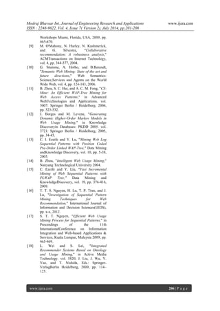 Web Page Recommendation Using Web Mining | PDF | Web Design and HTML | Internet