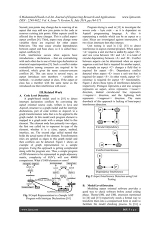 Detecting Aspect Intertype Declaration Interference at Aspect Oriented Design Models: A Database ...