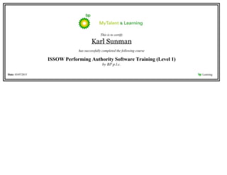 Karl Sunman - ISSOW Software | PPT