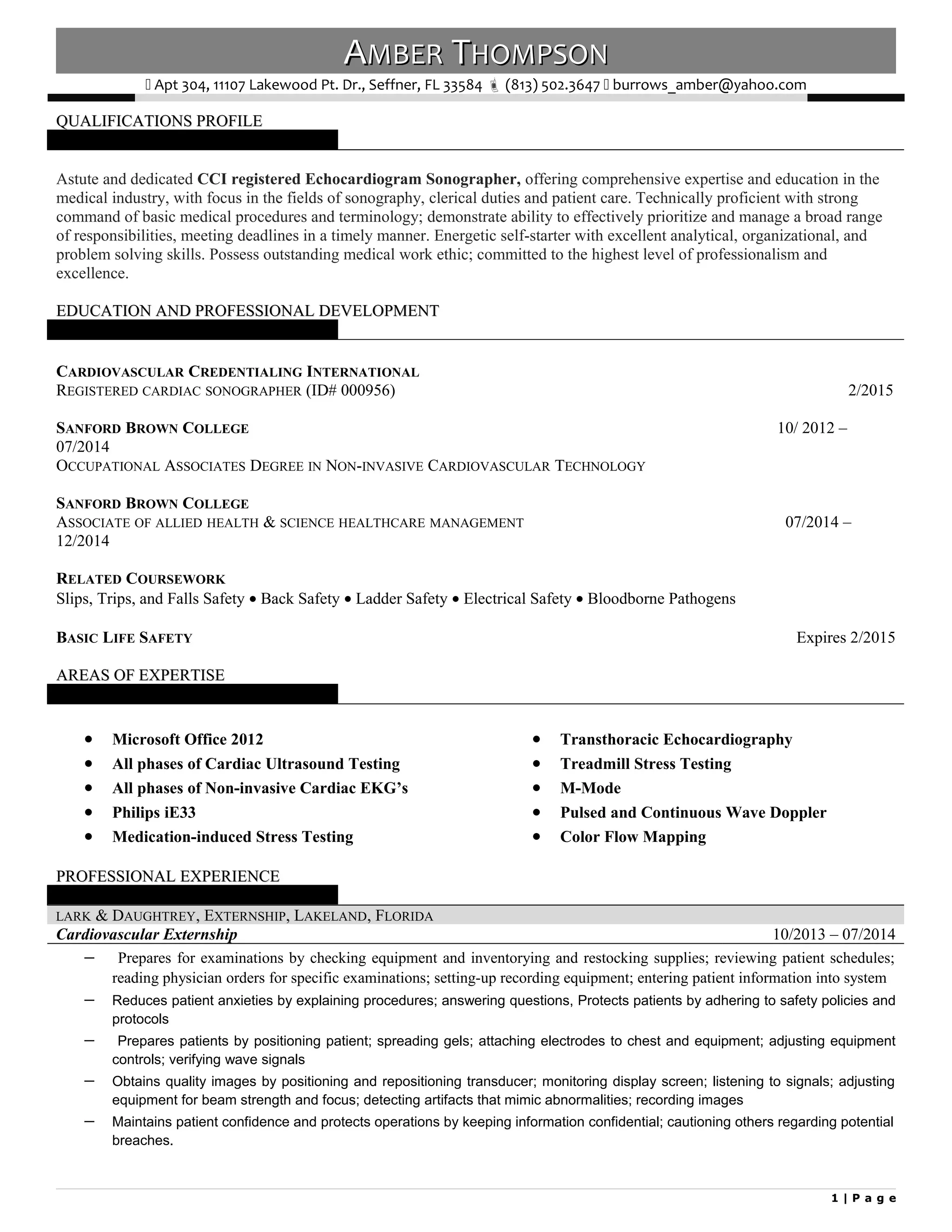 Amber Burrows resume | DOC