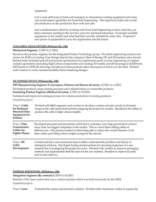 Jim Cloer Process Engineer Resume | PDF