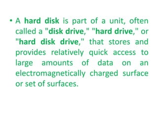 Hard Disk | PPT