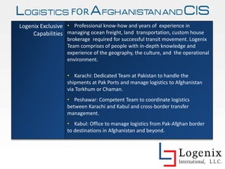 Logenix- Regional Presentation | PPT