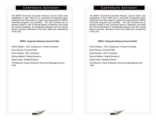 BDPA Cincinnati Chapter Awards Banquet Souvenir Book | PPT