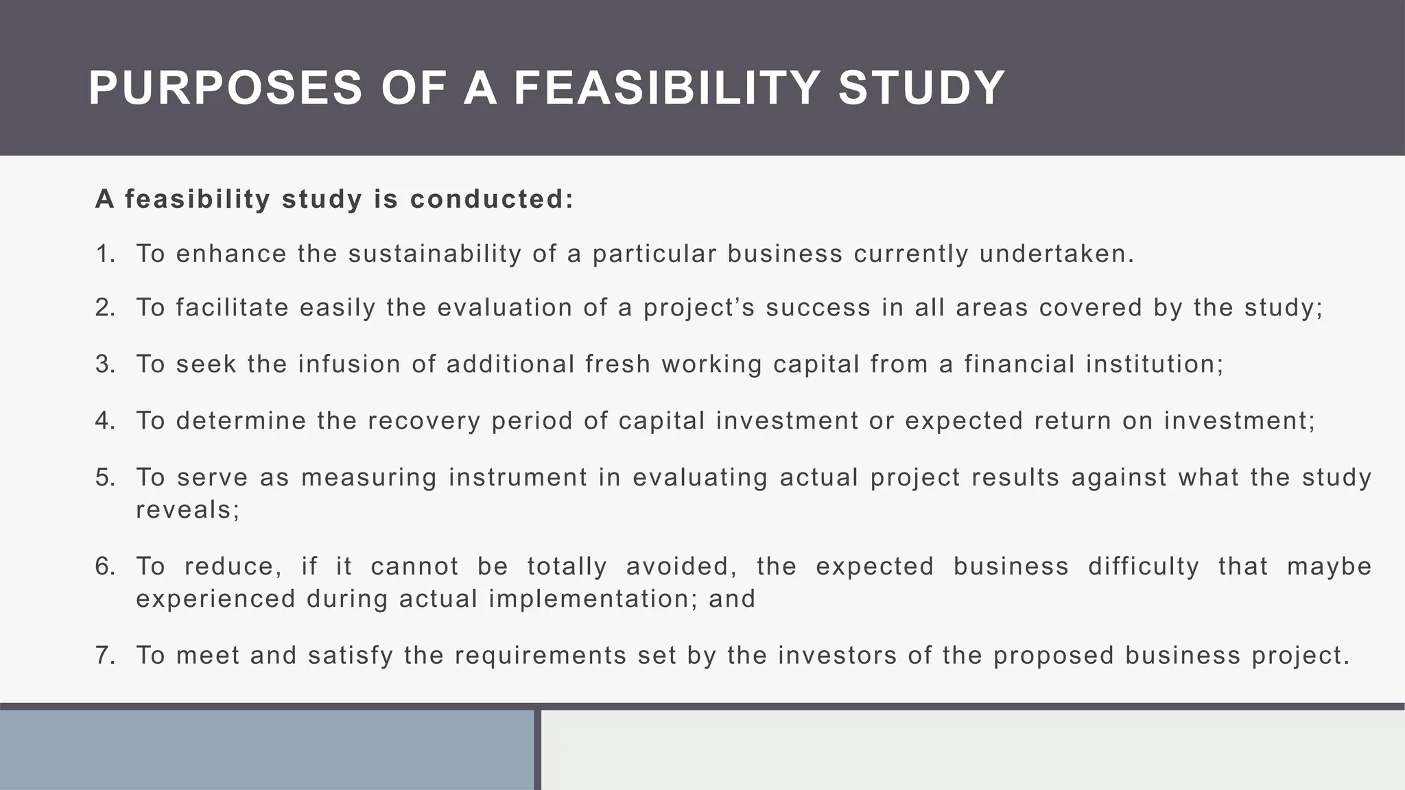 INTRODUCTION TO FEASIBILITY STUDY AND PROJECT MONITORING | PPTX