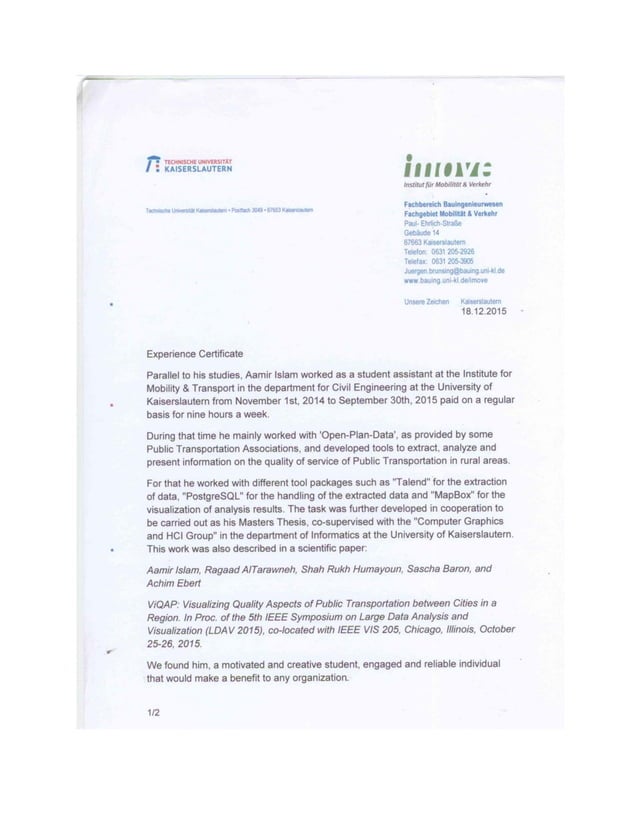 Refernce Letter | PDF