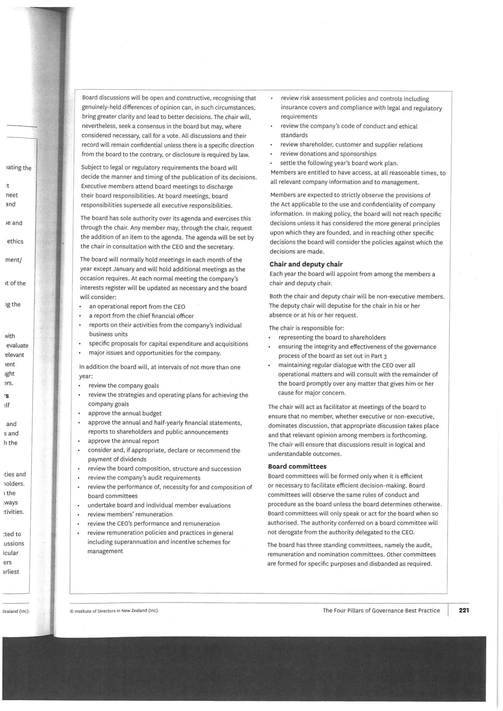 Sample board charter Appendix A | PDF