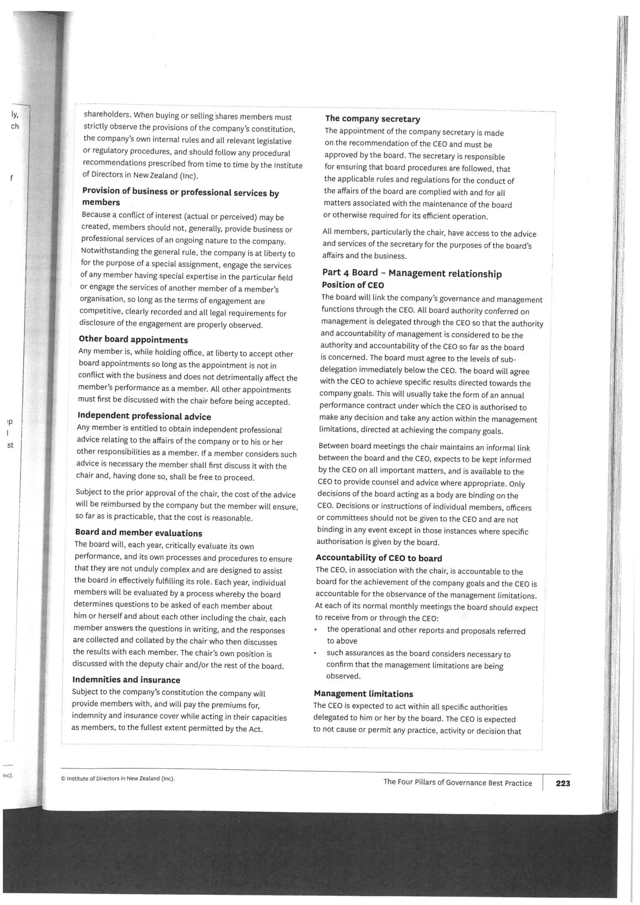 Sample board charter Appendix A | PDF