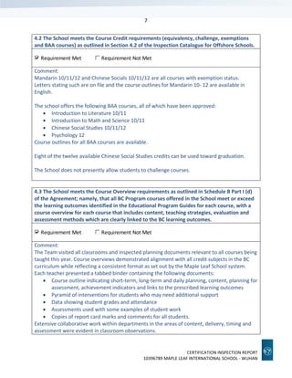 Certification Inspection Report MLIS-W | PDF