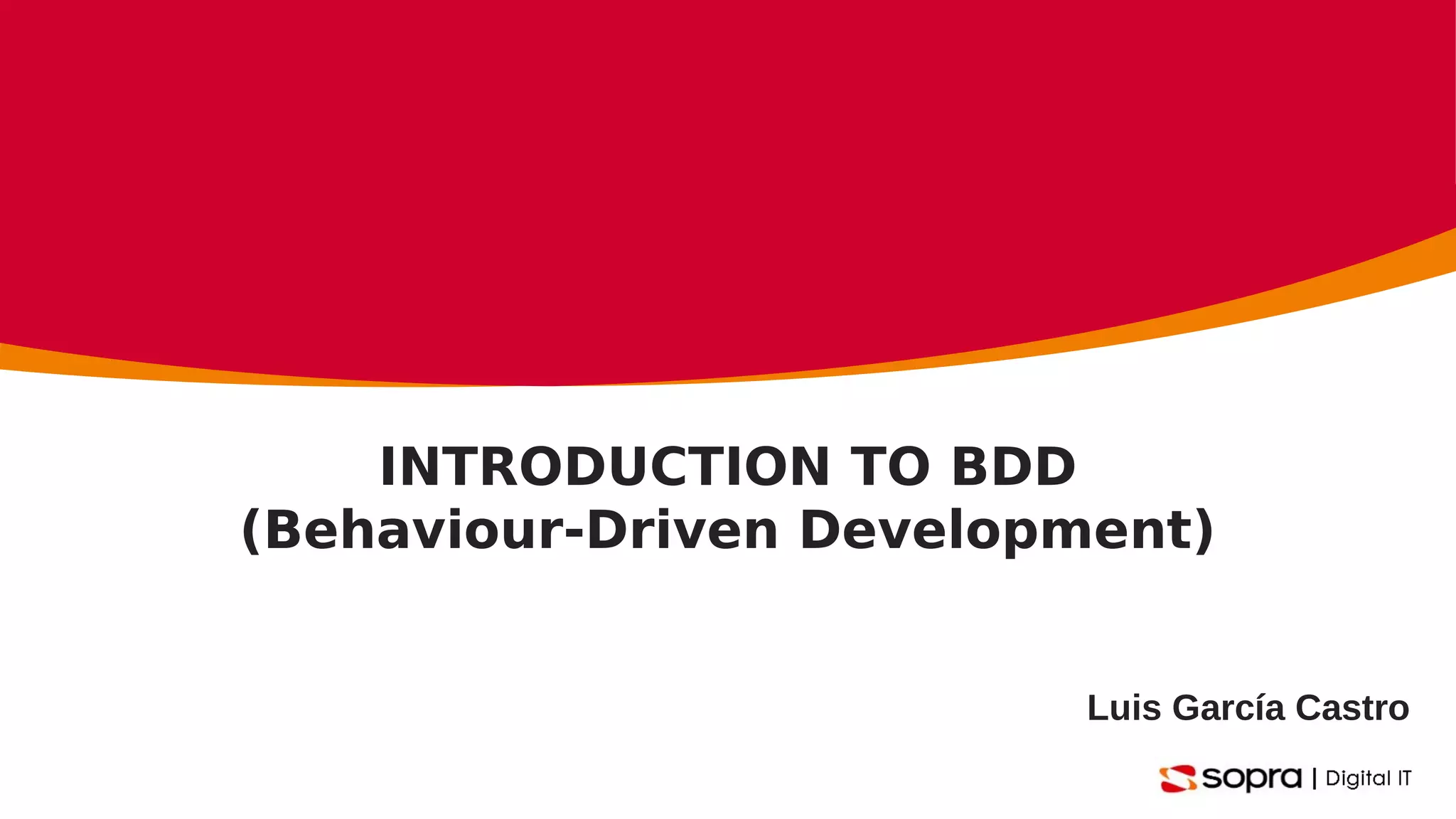 Introduction to TDD and BDD | PPT