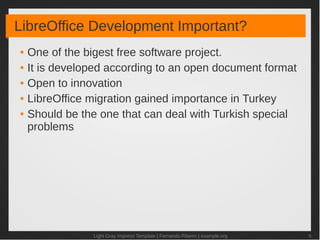 LibreOffice Development and Localization Works inTurkey | ODP
