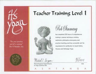 Yoga Certification | PDF