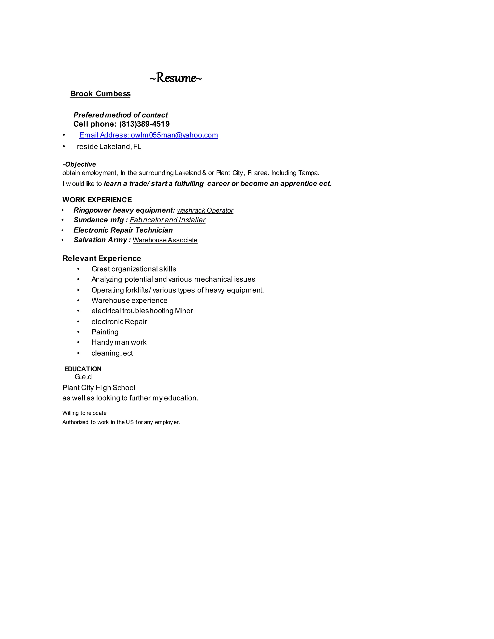 Brook-Cumbess resume | DOCX
