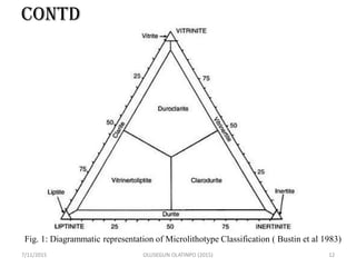 COAL MICROLITHOTYPES AND THEIR USAGE IN INTERPRETING DEPOSITION ...